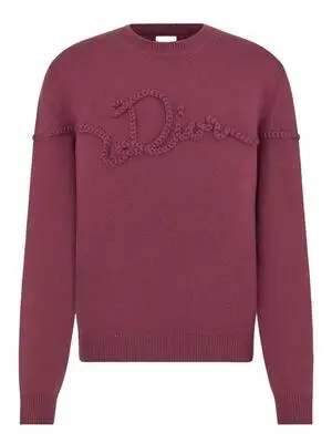 Dior Ribbon" Sweater - Wine Red