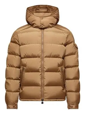 Moncler Maya Hooded Down Jacket - Beige