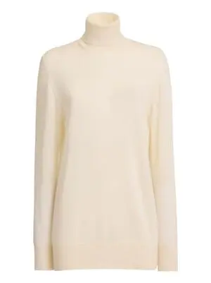 THE ROW The Row Lizzy Knit Turtleneck Cashmere Sweater