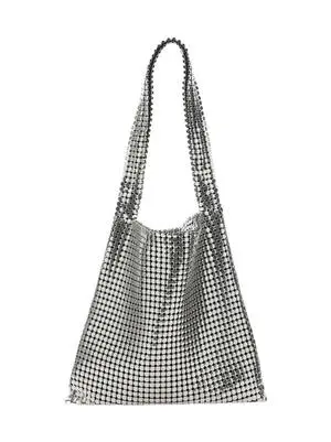 Rabanne Chainmail Detail Top Handle Bag - Gray