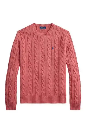 Polo Ralph Lauren Polo Ralph Lauren Cable Knit Crewneck Sweater Red