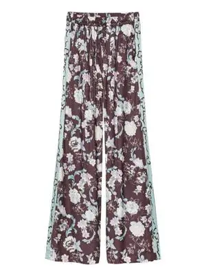 FORTE_FORTE Peonia My Love Jacquard Trousers - Chocolat