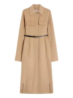 Sportmax Slim-fit Wool Coat - Camel