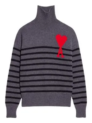 Ami De Coeur Striped Jumper - Black