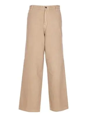 AMISH SUPPLIES Wide-leg Washed Jeans - Beige
