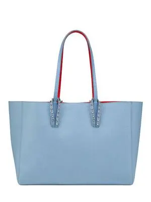 CHRISTIAN LOUBOUTIN Christian Louboutin Cabata Stud Small Tote Bag Blue