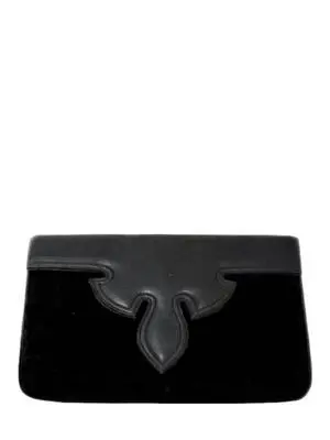 Chrome Hearts Zipper Clutch - Black