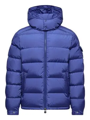 Moncler Maya Hooded Down Jacket - Electric Blue