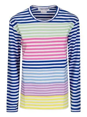 Comme Des Garçons Striped Long Sleeve T-shirt - Multicolor
