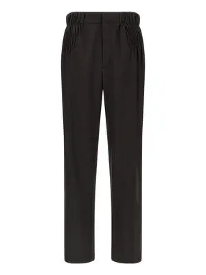 KIKO KOSTADINOV Elasticated Waist Wide-leg Pants - Black