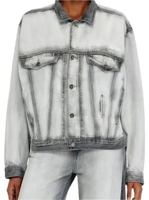 DIESEL® D-denver-fsi Trucker Jacket - Light Gray