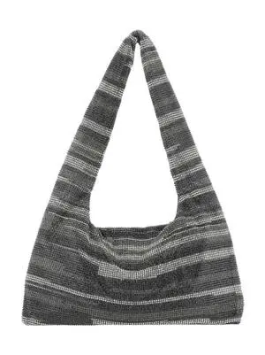 KARA Kara Embellished Mesh Tote Bag