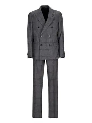 LARDINI Long-sleeved Suit Two-piece - Grey