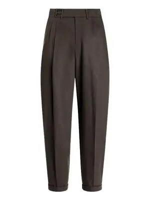 Dolce & Gabbana Pleated Twill Trousers - Brown
