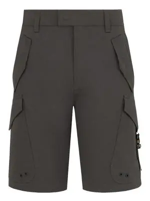 Dior Cargo Bermuda Shorts With Buckled Pockets - Black