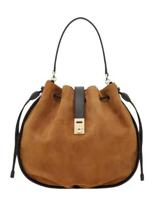 FERRAGAMO Hug Bucket Bag - Brown