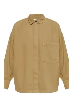DARKPARK Jenny Denim Shirt With Collared Neck And Patch Pockets - Nude