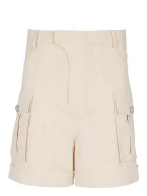 Balmain Cargo Bermuda Shorts - White