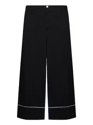 Marni High Waisted Wide-leg Trousers - Black