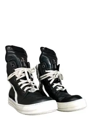 Chrome Hearts High-top Casual Lace-up Boots - Black