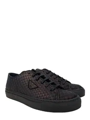 Emporio Armani Logo Casual Sneakers - Black