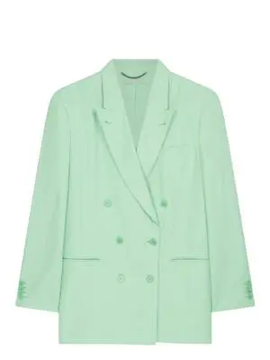 Stella McCartney Oversized Double-breasted Blazer - Green