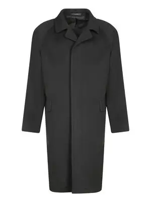 Tagliatore Single-breasted Mid-length Coat - Black