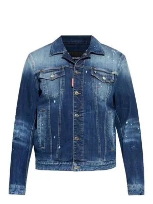 Dsquared2 Distressed Denim Sport Jacket - Blue