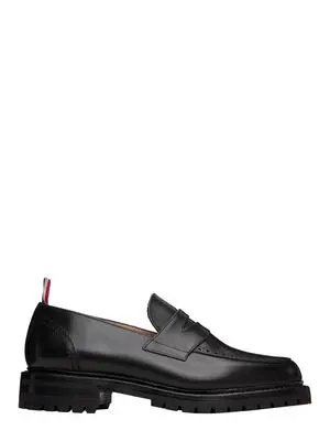Thom Browne Leather Classic Penny Loafers - Black