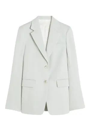 LANVIN Single-breasted Long-sleeved Blazer - White