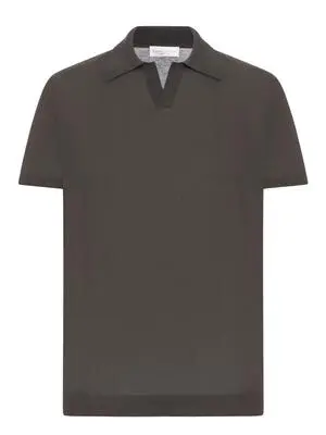 ROBERTO COLLINA V-neck T-shirt - Black