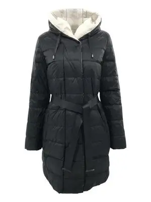 Max Mara Double-sided Hooded Down Jacket - Black