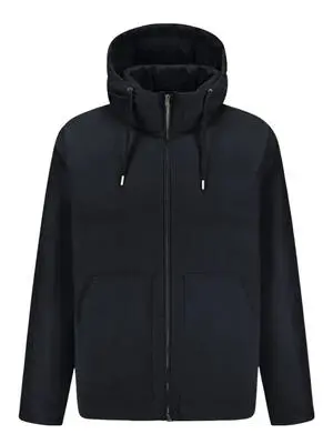 Herno Hooded Zip-up Jacket - Navy Blue