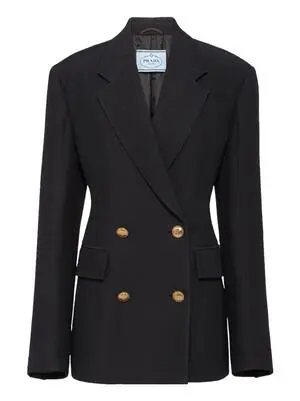 Prada Double-breasted Blazer - Black