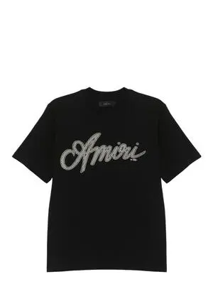 Amiri Script Crewneck T-shirt - Black