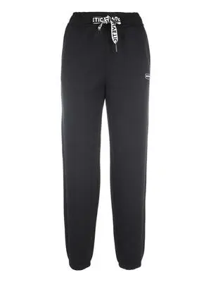 Duvetica Logo Detail Drawstring Sweatpants - Black