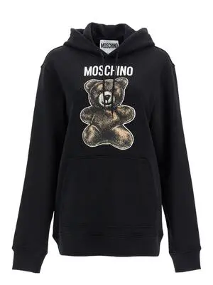 Moschino Teddy Bear Hooded Sweater - Black
