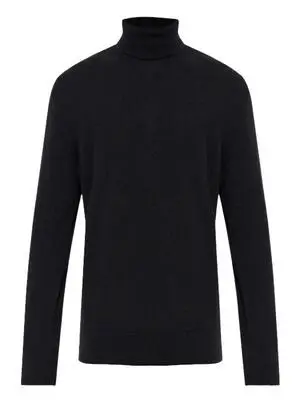 Eleventy High Collar Ribbed Knit Sweater - Turtleneck Sweater