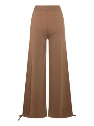 Max Mara Max Mara Nigeria Wide-Leg Knitted Pants Brown
