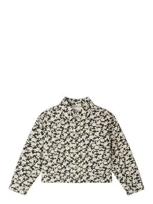 Bonpoint Long Sleeve Floral Casual Jacket - Black
