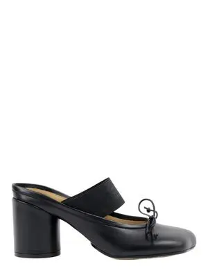 MAISON MARGIELA Leather Heeled Slip-on Pumps - Black