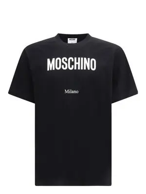 Moschino Print Short Sleeve T-shirt - Black