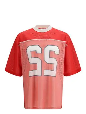 Moschino Mesh Panelled Crewneck T-shirt - Red