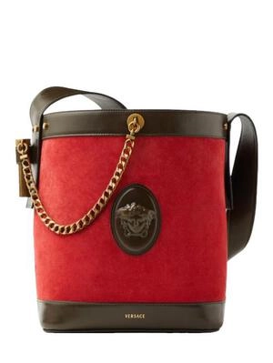 Versace Versace Small Bucket Bag Red
