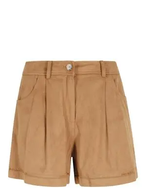 ERMANNO FIRENZE Pleated Shorts With Patch Pockets - Mou