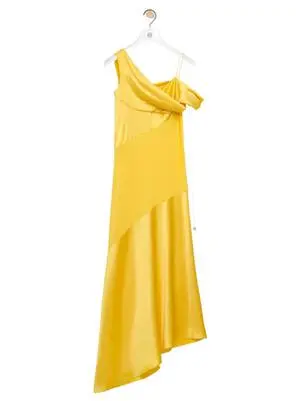 Loewe Asymmetrical Sleeveless Maxi Dress - Yellow