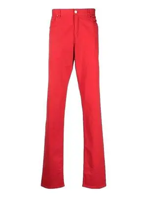 PAUL  SHARK Paul & Shark Slim-cut Five-pocket Trousers - Red