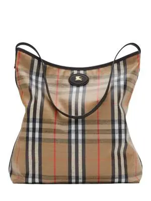 Burberry Burberry Highlands Checked Shoulder Bag Sand