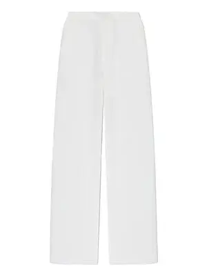Dsquared2 Logo Plaque Wide-leg Trousers - White