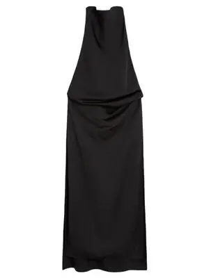 Sportmax Dolmen Halterneck Maxi Dress - Black
